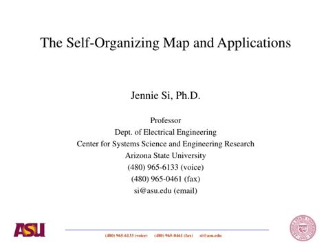 ppt the self organizing map and applications powerpoint presentation