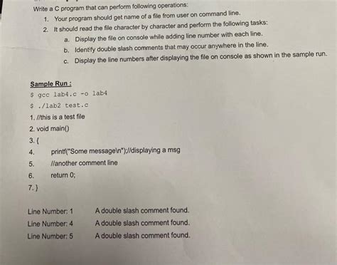solved write a c program that can perform following