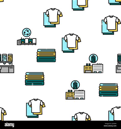 Textile Production Collection Icons Set Vector Stock Vector Image And Art