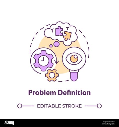 Problem Definition Multi Color Concept Icon Stock Vector Image And Art Alamy
