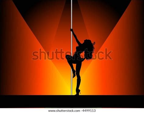 Sexy Pole Dancer Vector Stock Vector Royalty Free Shutterstock