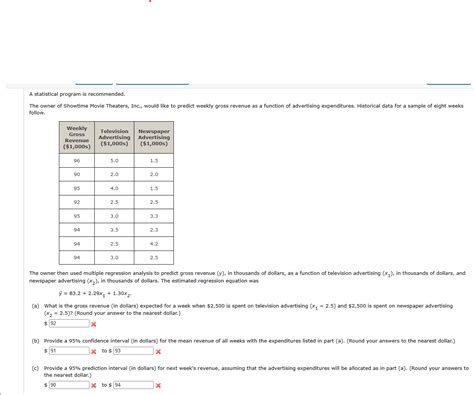 solved a statistical program is recommended follow