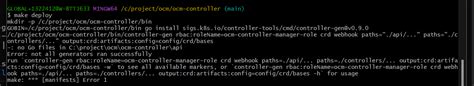 Issue While Deploying Ocm Controller On Windows Issue 73 Open