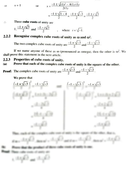 SOLUTION Cube Roots Of Unity And Their Properties Studypool
