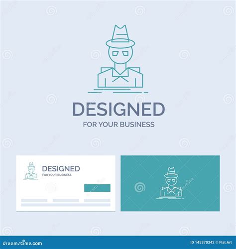 Detective Hacker Incognito Spy Thief Business Logo Line Icon Symbol For Your Business