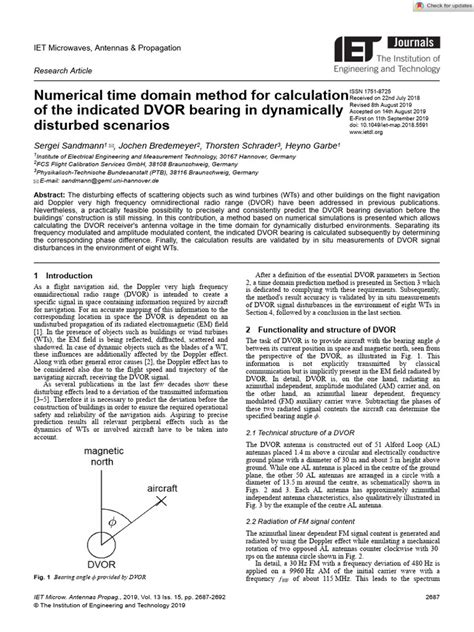 Iet Microwaves Antenna Prop 2019 Sandmann Numerical Time Domain