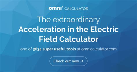 Acceleration In The Electric Field Calculator