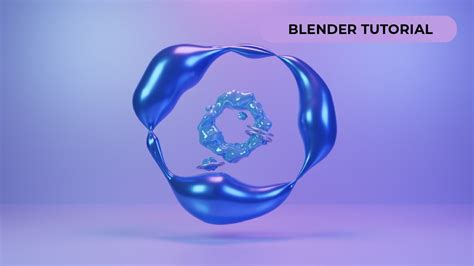 Blender 3D Tutorial for Beginners: Abstract shapes Fluids/Chromed effect - YouTube