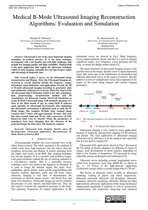Pdf Medical B Mode Ultrasound Imaging Reconstruction Algorithms