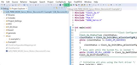 servo control using pwm mcal driver get to byte