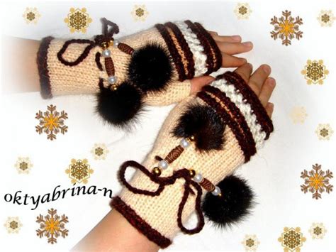 Митенки спицами от Oktyabrina-n
