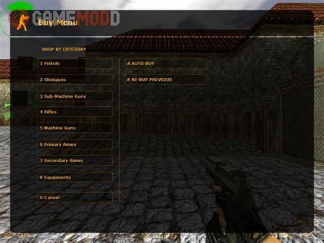 CSGO S Buy Menu For CS CS GUIs Weapon Menu GAMEMODD