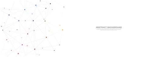 연결 점과 선으로 기하학적 추상 배경입니다 분자 구조 및 통신 개념입니다 디지털 기술 배경 및 네트워크 연결입니다 개념에 대한 스톡 벡터 아트 및 기타 이미지 Istock