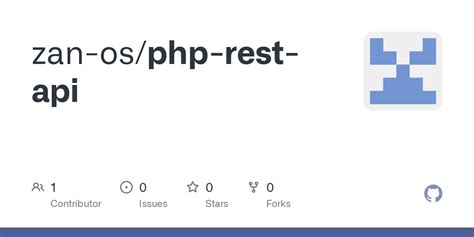 Github Zan Osphp Rest Api