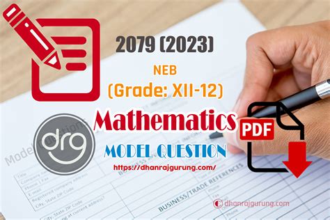 Mathematics Neb Grade 12 Model Question 2079 2023