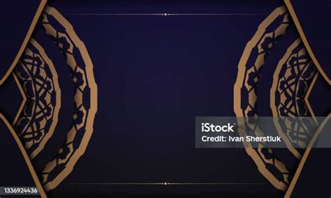 빈티지 장식과 엽서 인쇄 디자인을위한 템플릿 로고용 고급 장식이 있는 블루 벡터 배너 0명에 대한 스톡 벡터 아트 및 기타 이미지 0명 고딕 양식 골동품 Istock