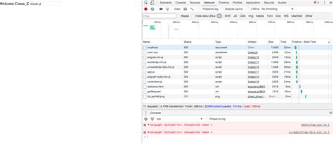 Javascript Uncaught SyntaxError Unexpected Token