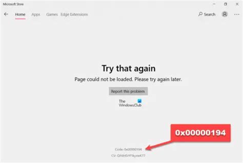Fix 0x00000194 Microsoft Store Error Code
