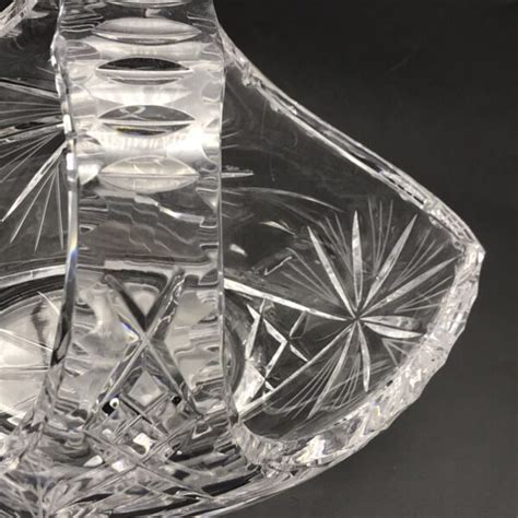 large good quality cut crystal basket keepsakes