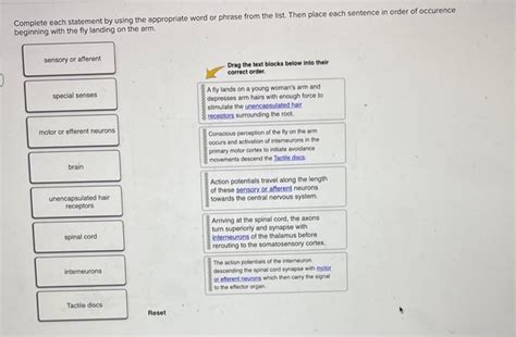 solved complete each statement by using the appropriate word