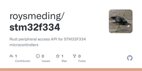 Github Roysmedingstm32f334 Rust Peripheral Access Api For Stm32f334 Microcontrollers