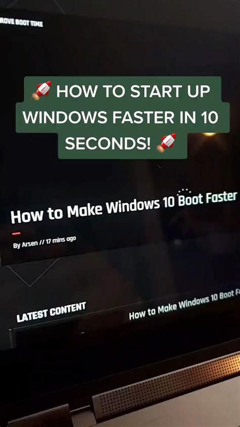 make windows boot faster computertricks computertips windowstips
