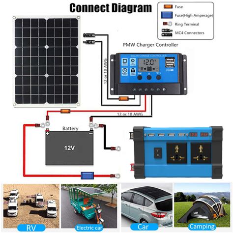 Solar Complete Set With Battery Solar System Built In 12v Battey Solar