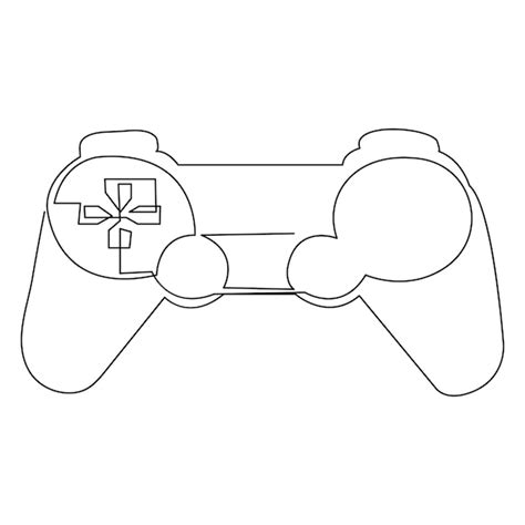 Premium Vector Game Controller Continuous Single Line Outline Vector Art Drawing And Simple