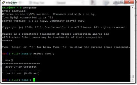 mysql command line color prompt super user