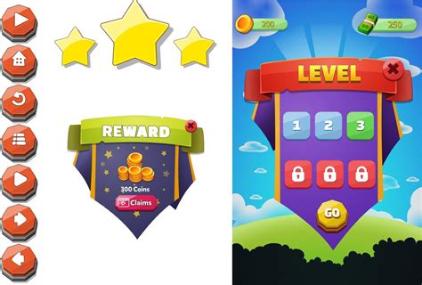 Medieval Rpg Simulation Game Ui With Buttons 4249310 Vector Art At Vecteezy