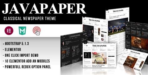 Javapaper Classic Newspaper Theme DDgpl