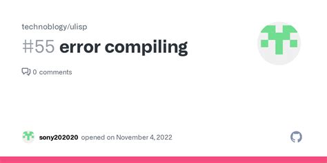 Error Compiling Issue Technoblogy Ulisp Github