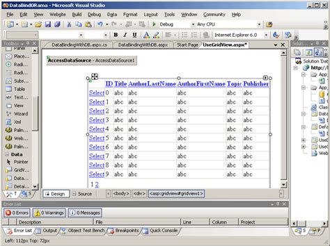Other Databound Controls Aspnet
