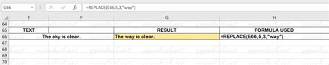 excel function replace gyankosh learning made easy
