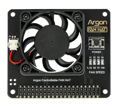Argon Fan Hat Module With Fan For Raspberry Pi Botland Robotic Shop