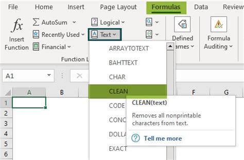 CLEAN Excel Function Formula Examples How To Use