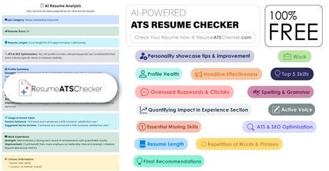 Free Ats Resume Checker Ai Resume Scan Pdf Report