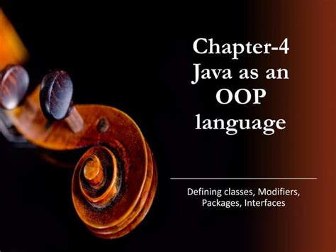 Java As An Oop Languageexception Handling And Applets Ppt