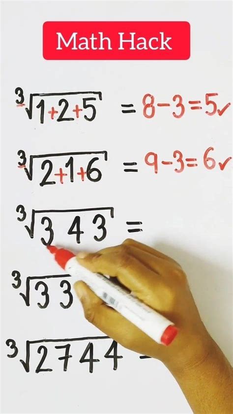 Learn With Ankita Bhatia On Instagram Math Hack Cube Root Trick 💯👍