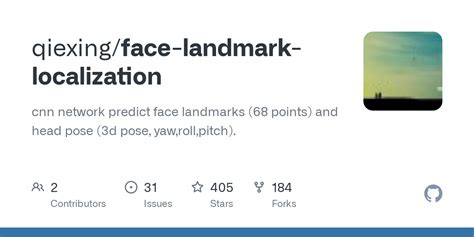 Github Qiexing Face Landmark Localization Cnn Network Predict Face