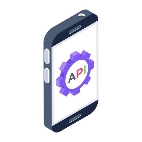 Icon Of Application Programming Interface Api Interface In Isometric Style 6466980 Vector Art