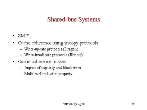 Shared Bus Systems