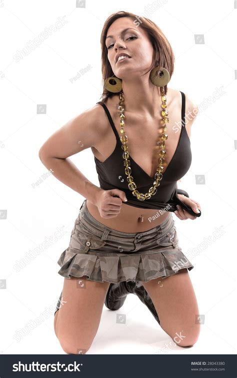 Photo De Stock Sexy Woman Posing On White Background 28043380 Shutterstock