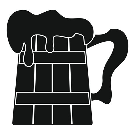 Big Beer Mug Icon Simple Style 14574206 Vector Art At Vecteezy