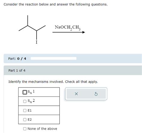Solved Consider The Reaction Below And Answer The Following Chegg
