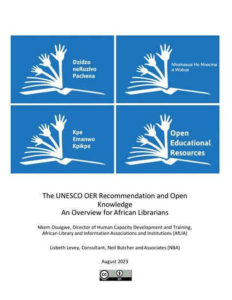 Pdf The Unesco Oer Recommendation And Open Knowledge An Overview For African Librarians
