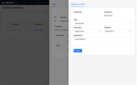 详情审批区块 发起人撤回后再次提交