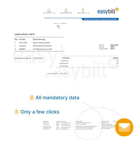 Create Delivery Note In Easybill For Your Dailey Business And Onlineshop