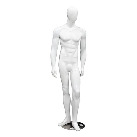 Glossy White Male Mannequin Gmw1 Miami Display