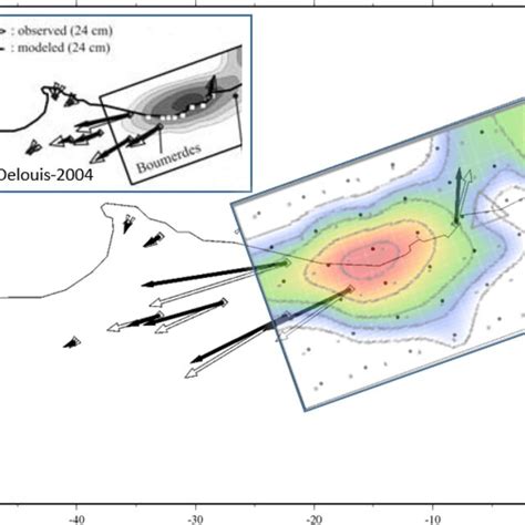 Modeling Of The Gps Horizontal Vectors From The Joint Inversion Of All Download Scientific